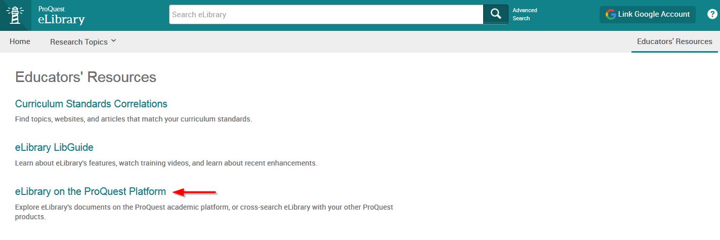 Browsing publications in the new eLibrary