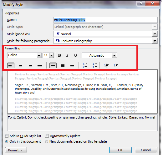 EndNote and EndNote online: References are automatically bulleted and ...